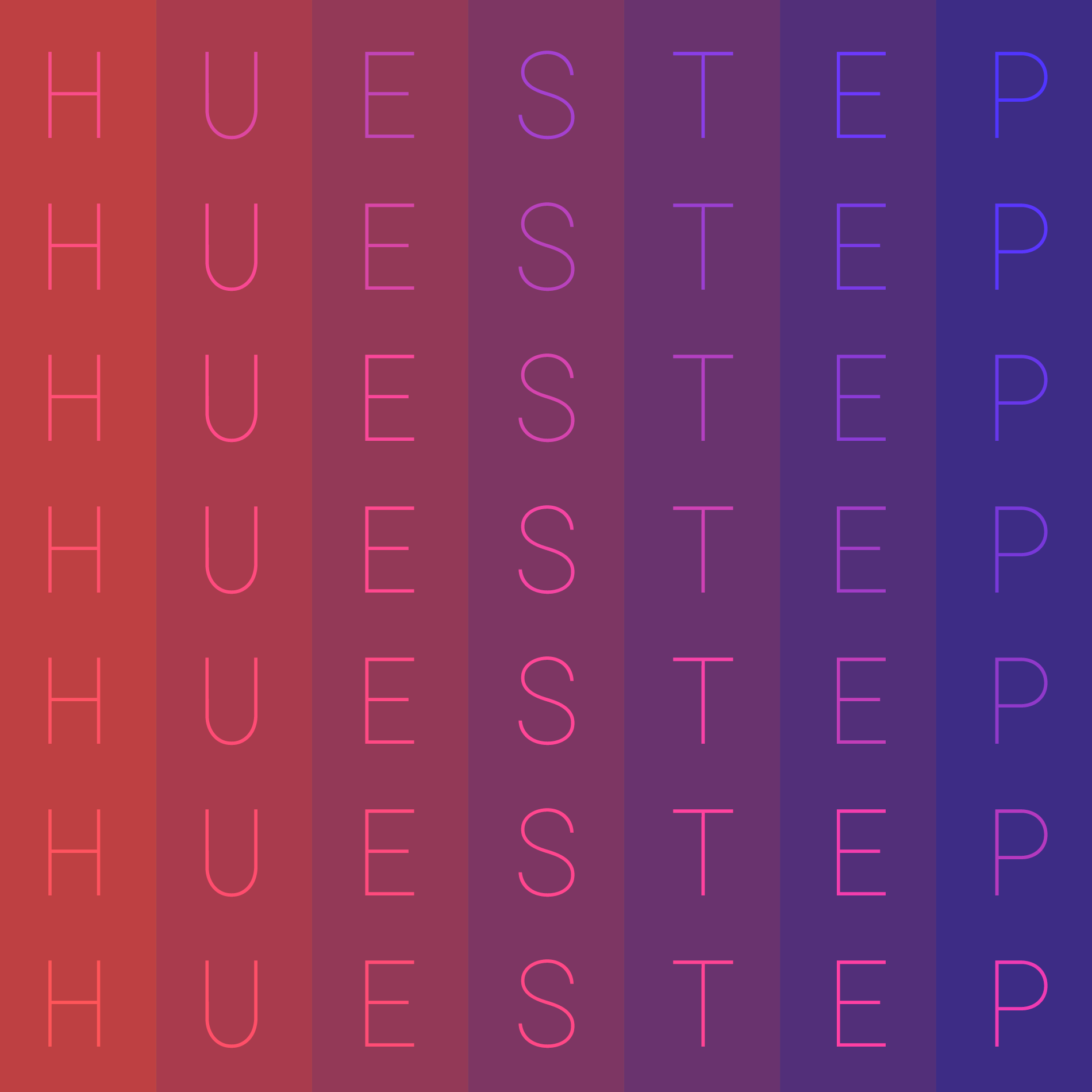 Hue Step - Gradient Generator